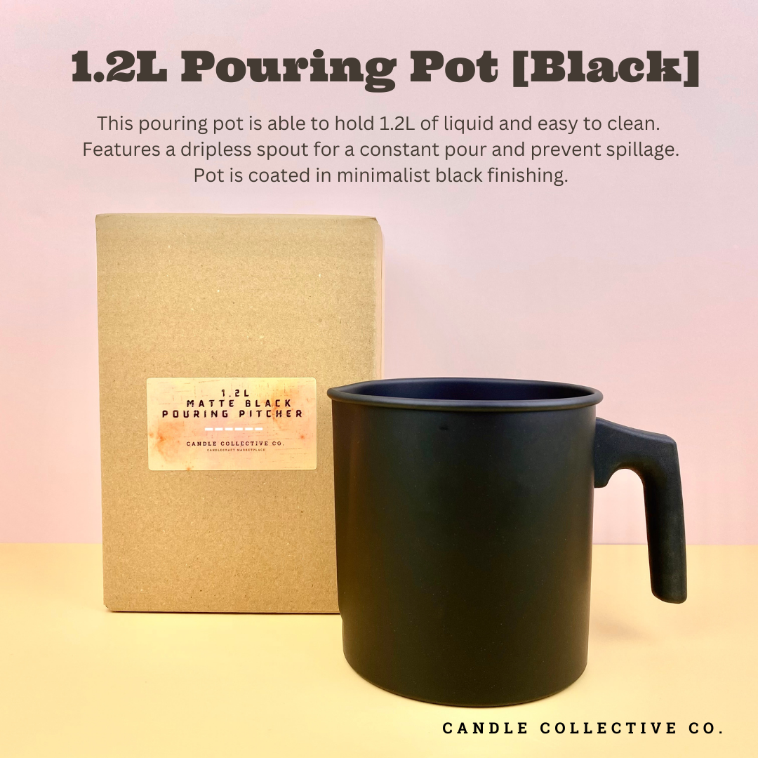 Pouring Pot 1.2L [Black] – Candle Collective